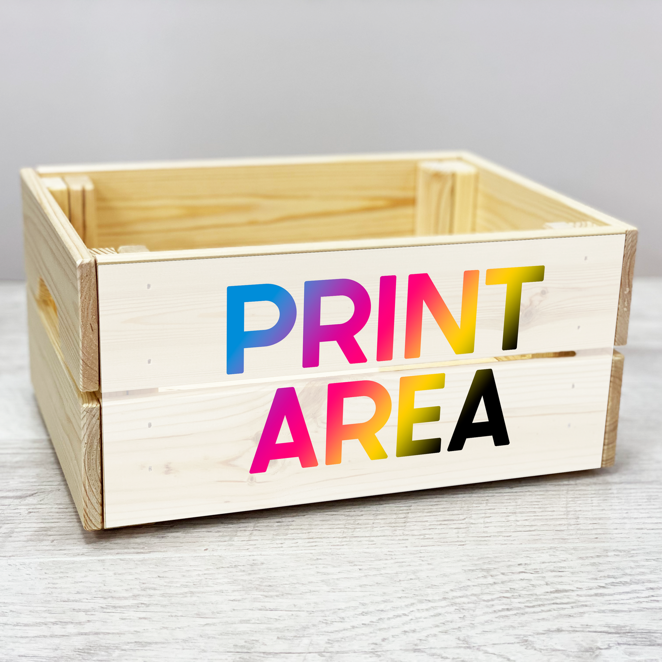 Print on demand - Small Wooden Crate – imprintable.io