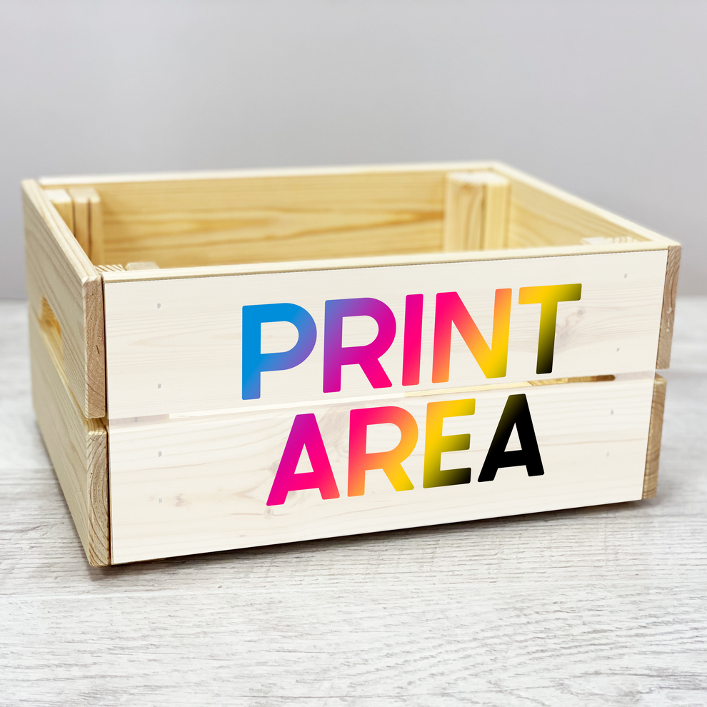 Print on demand - Small Wooden Crate – imprintable.io